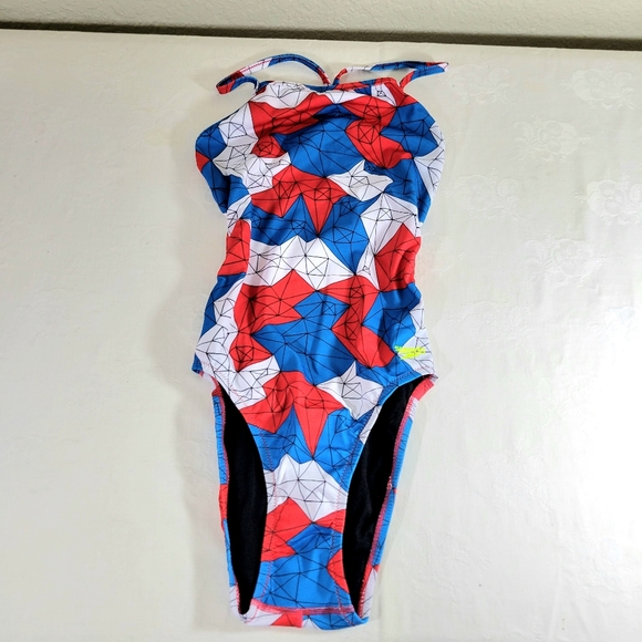 Speedo | Swim | Speedo Red White Blue Racing Suite | Poshmark